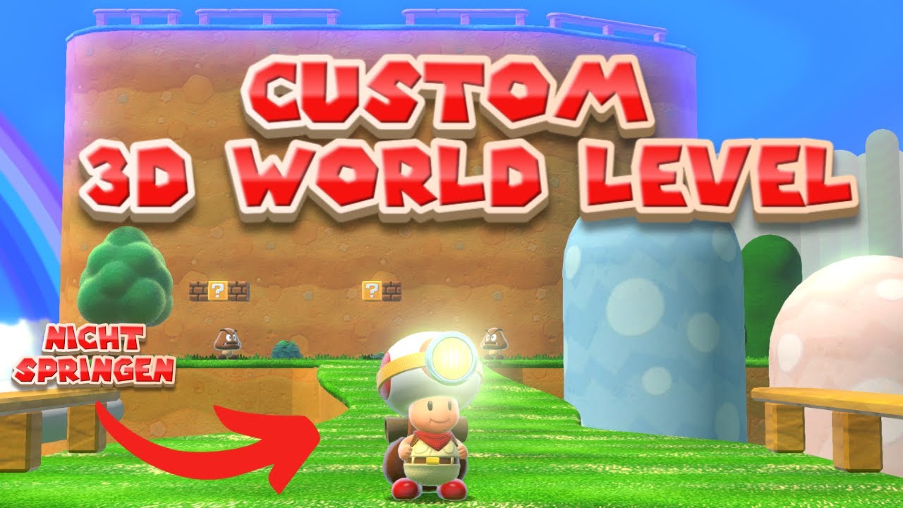 CUSTOM Captain Toad 3d World Level ist zu KRASS!! - YouTube