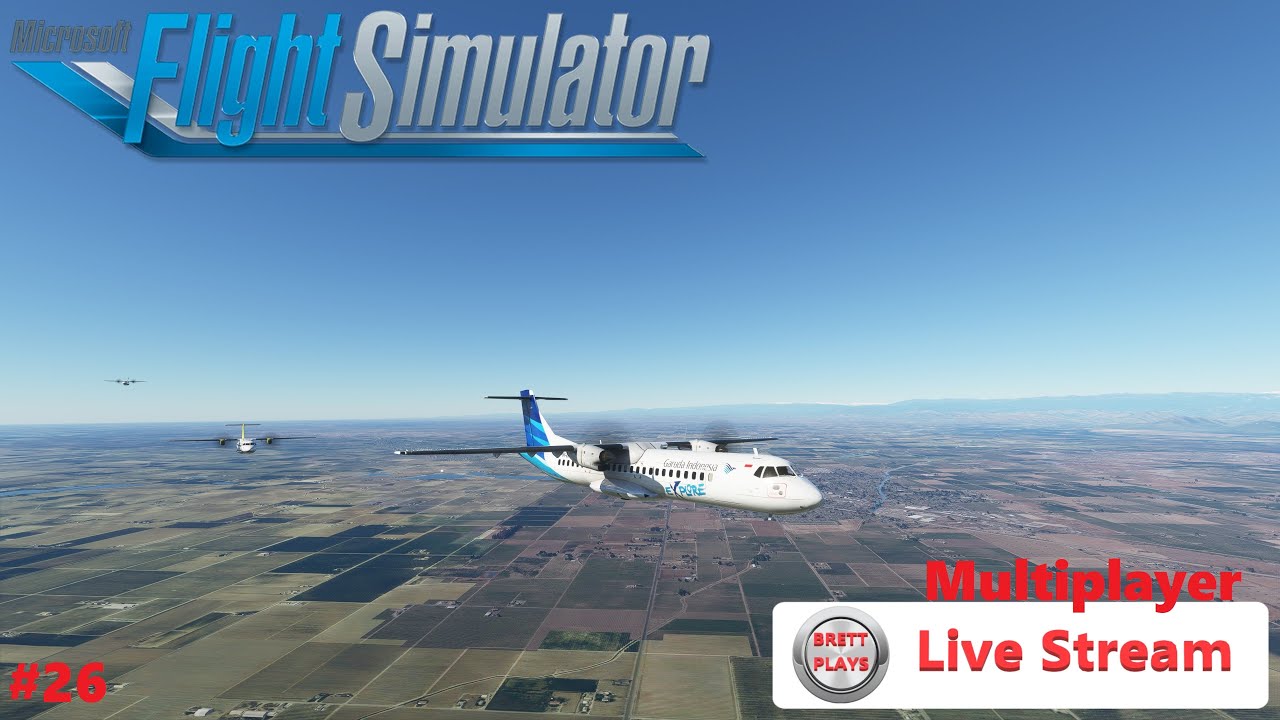 Multiplayer flight from Modesto to Visalia (KMOD - KVIS) - YouTube