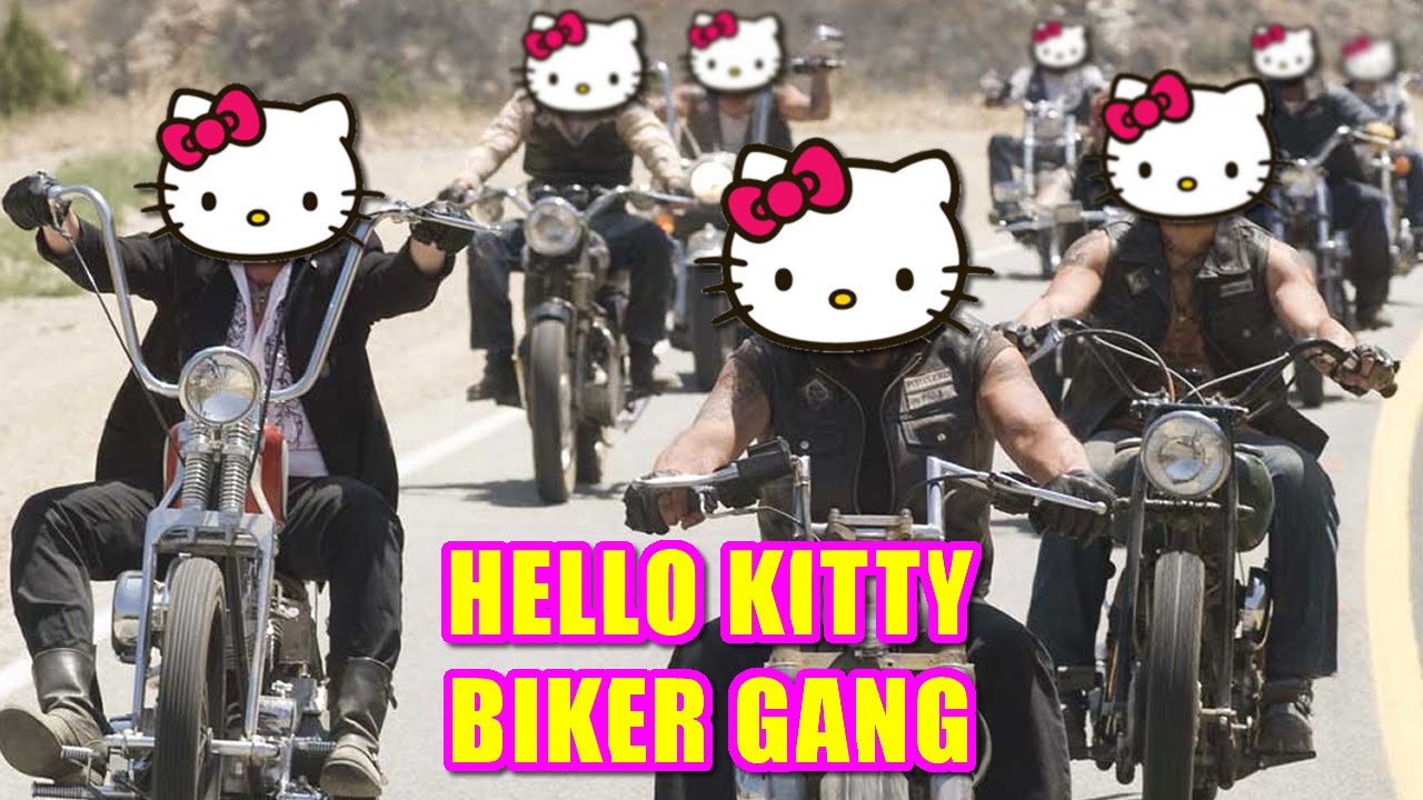 HELLO KITTY BIKER GANG (Double Action Boogaloo #3) - YouTube