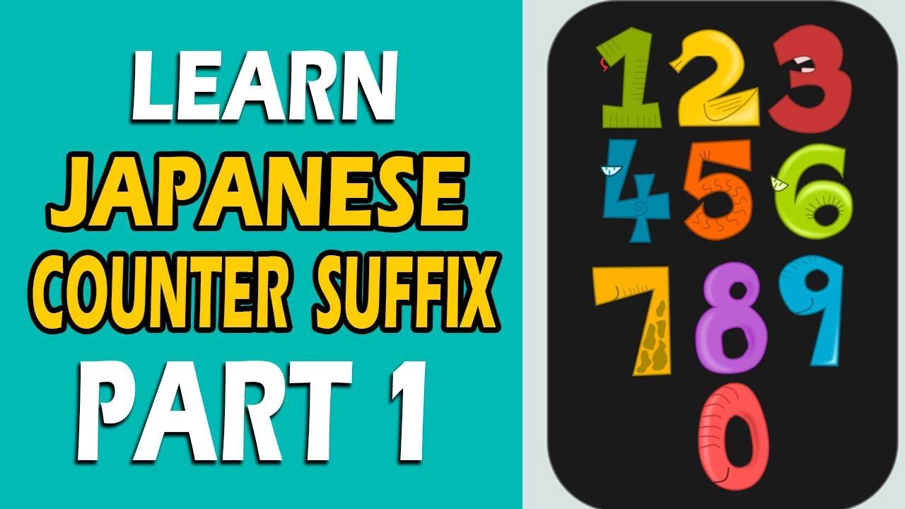 【How to count in Japanese】learn counter suffixes | part1 - YouTube