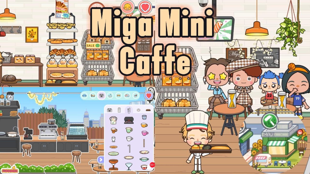 How To make aesthetic minicafe on [ Miga World ] - YouTube