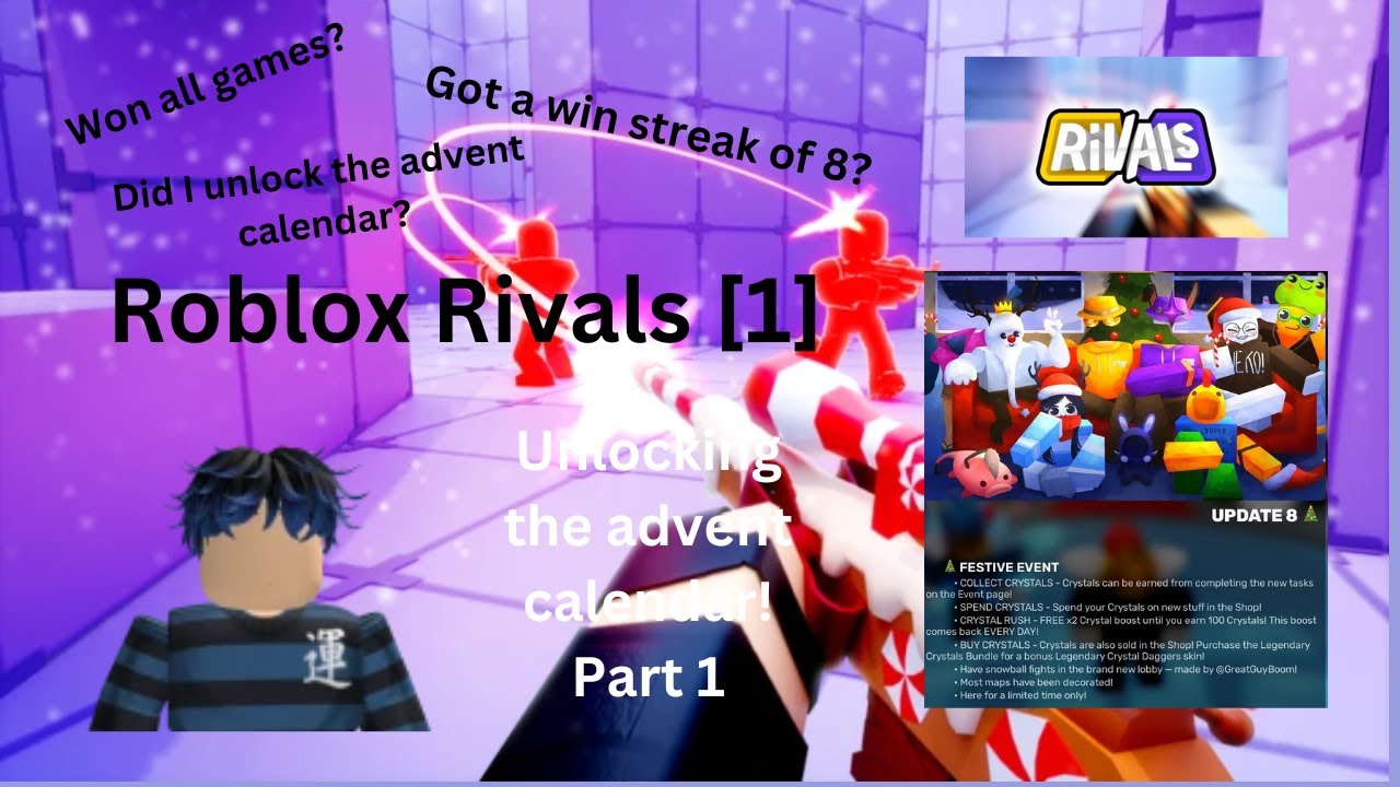 Unlocking the Advant Calendar in Roblox Rivals [1] - YouTube