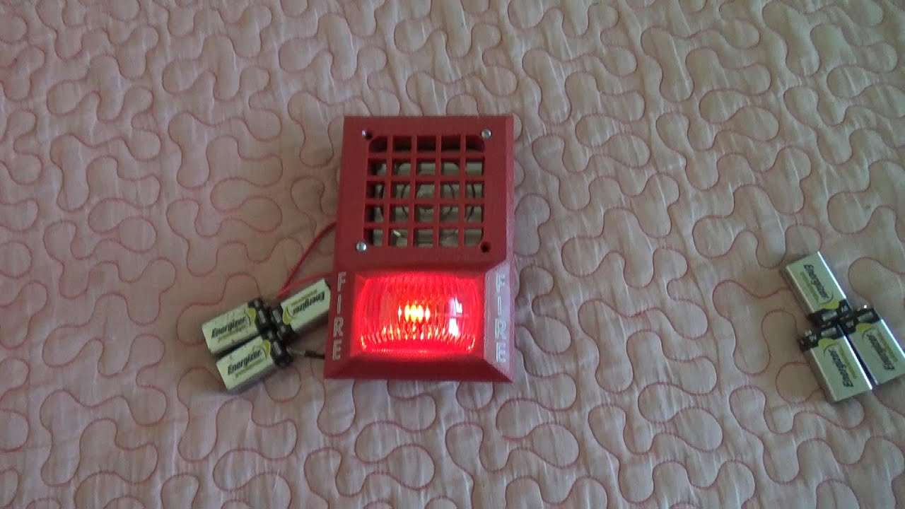 Space Age AV-32 Light Plate With Faraday 5940 Fire Alarm Horn - YouTube
