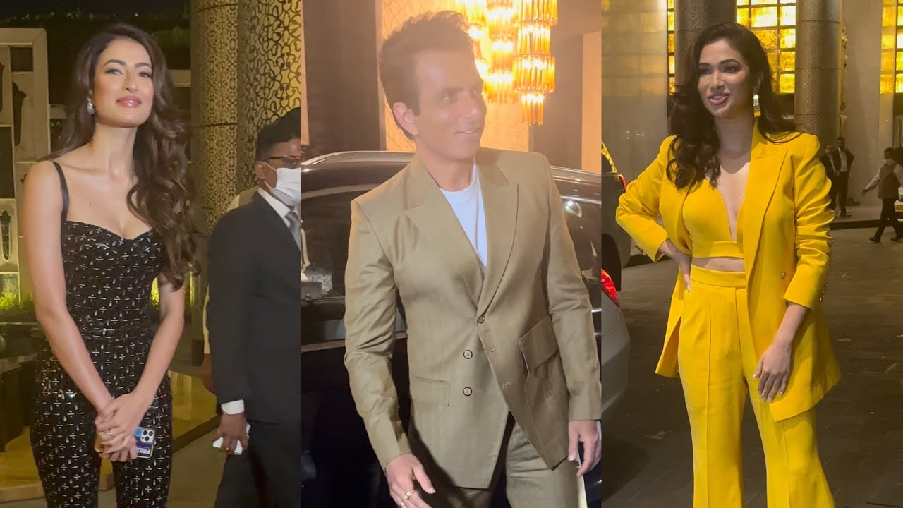 Palak Tiwari Ridhima Pandit Sonu Sood Arrive At Global Spa Awards 2022 ...