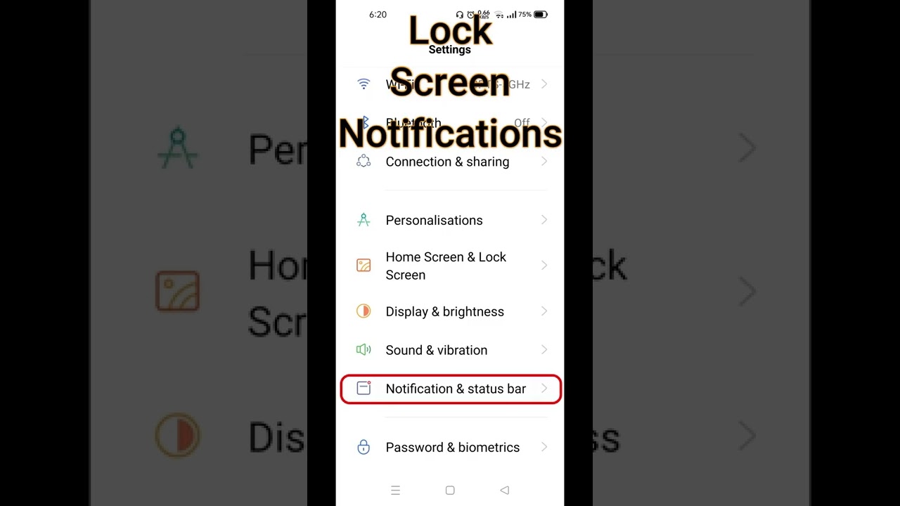 Lock screen notification off on | Lock screen notification kaise on ...