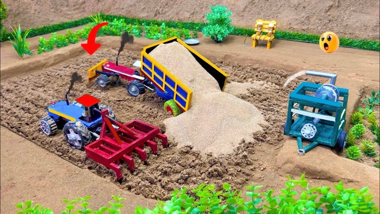 Can This Tiny Tractor Move Real sand ? 😱 | Ultimate Diy Loader ...