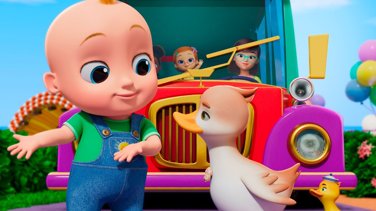 Wheels on the Bus + Vehicles Song and more Sing Along Kids Songs ...