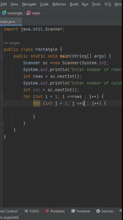 Rectangle Pattern Program Shorts Javaprogramming Java Coding Code Pattern