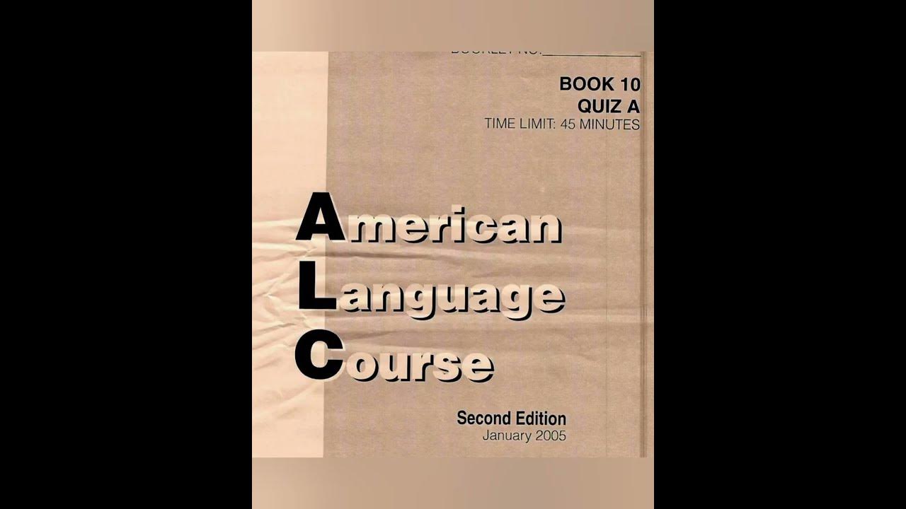 ALC Book 10 Quiz C - YouTube