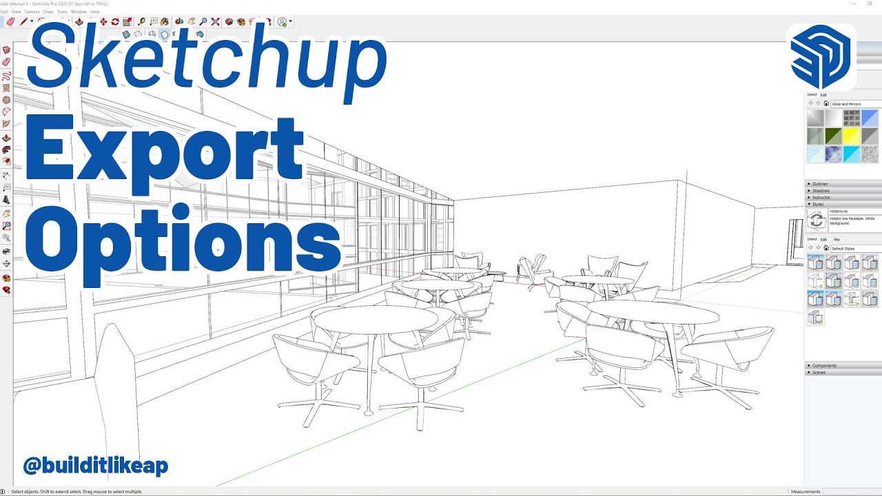 SketchUp Export Options Explained - YouTube