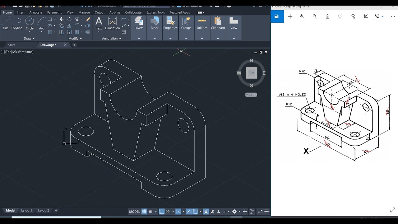 How to create Isometric Drawing in AutoCAD_2 - YouTube