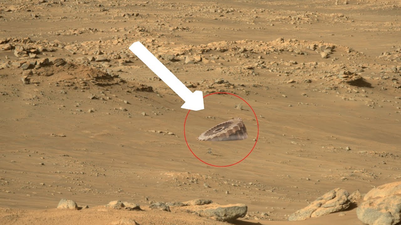 Mars perseverance rover captures a piece of an Object crash trying to ...