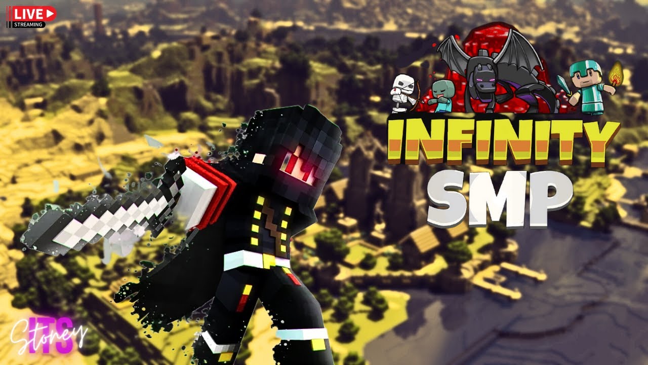 Playing New Public Infinity SMP 🔸Minecraft🔹Live🔹 ITS STONEY - YouTube