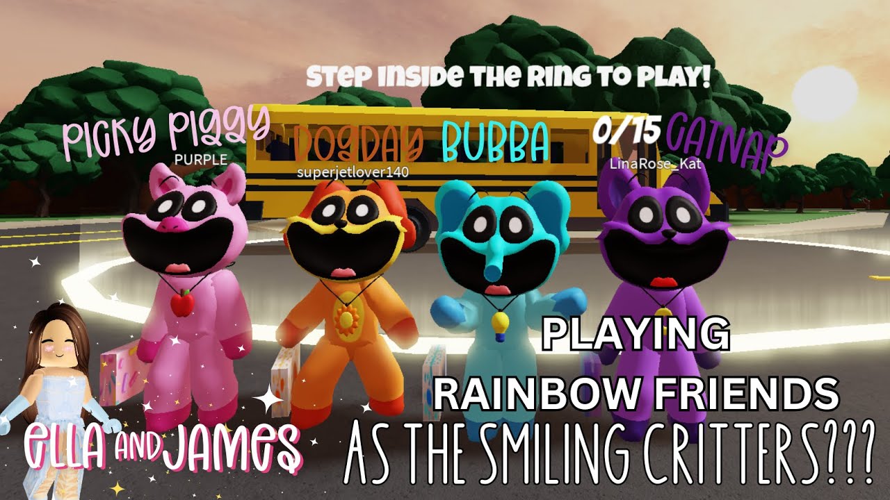 Playing rainbow friends, but with SMILING CRITTERS?? | Roblox - YouTube