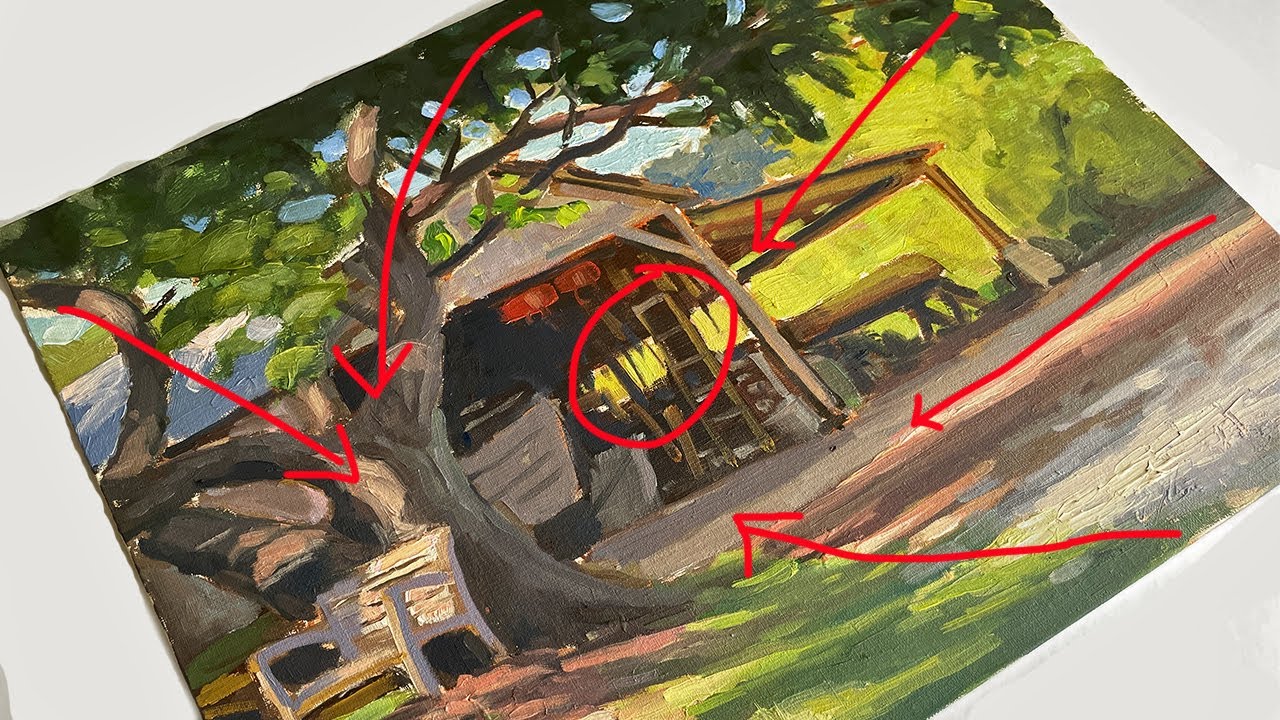 5 TIPS to IMPROVE Your Landscape Painting COMPOSITIONS - YouTube