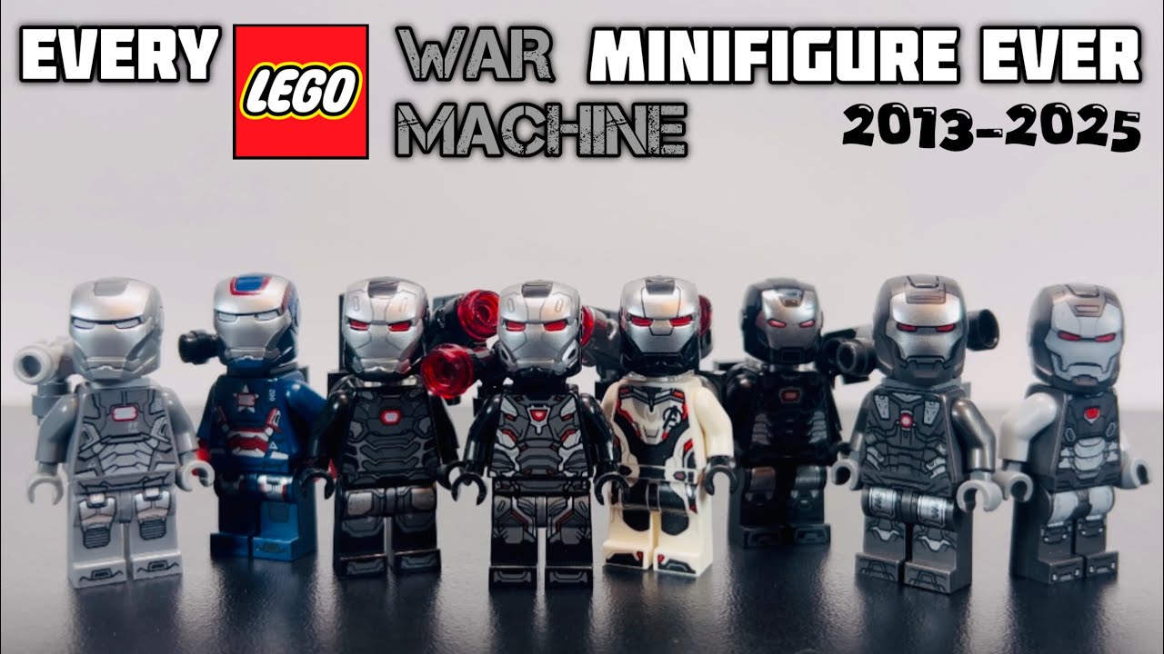 EVERY LEGO War Machine Minifigure EVER MADE! (2012-2025) - YouTube