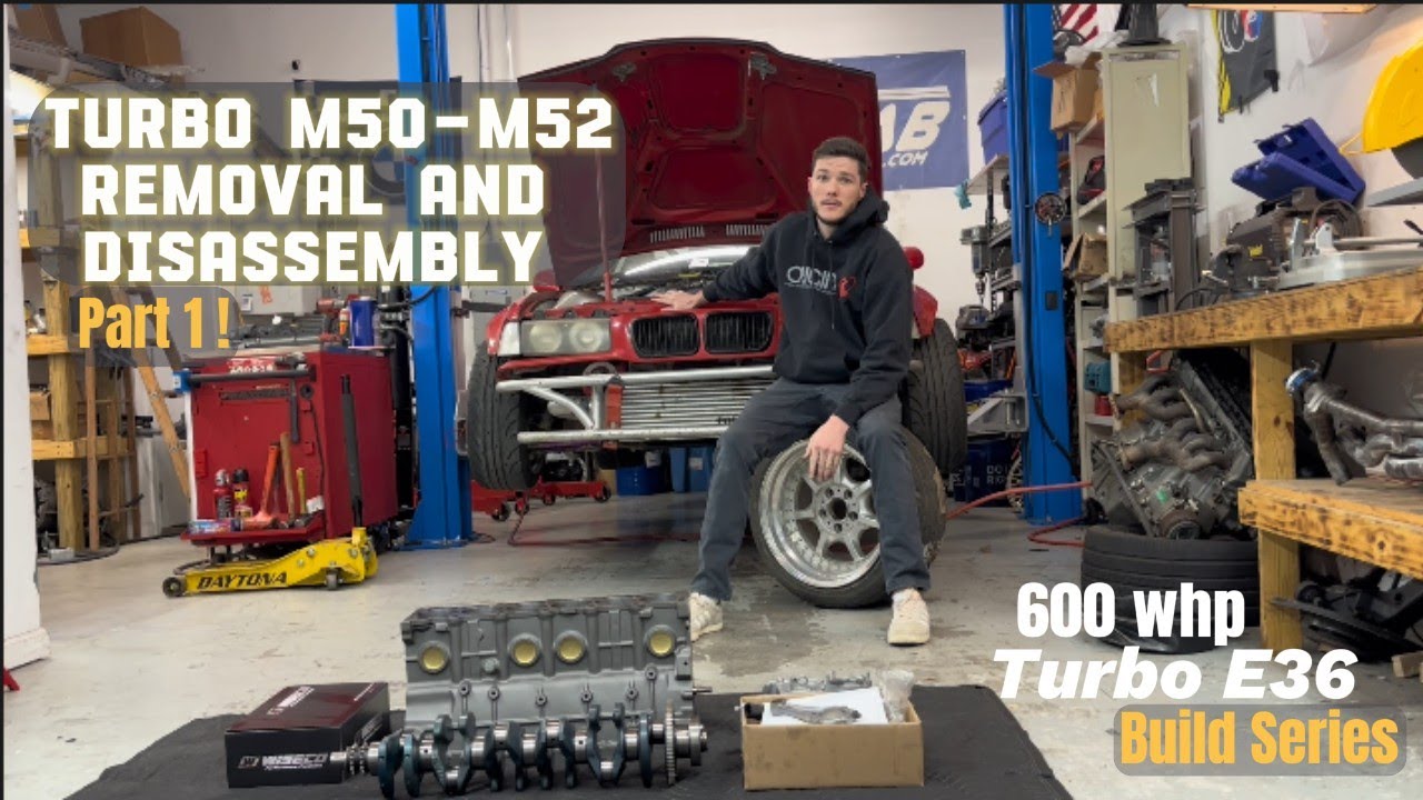 E36 Turbo M50 / M52 Rebuild PART 1 !! Low Compression Engine ...