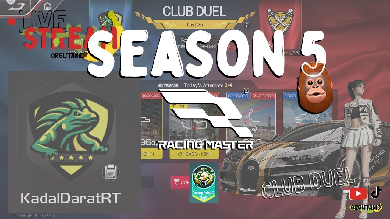 Club Duel | Racing Master | Livestream D-58 Streamer Magang - YouTube