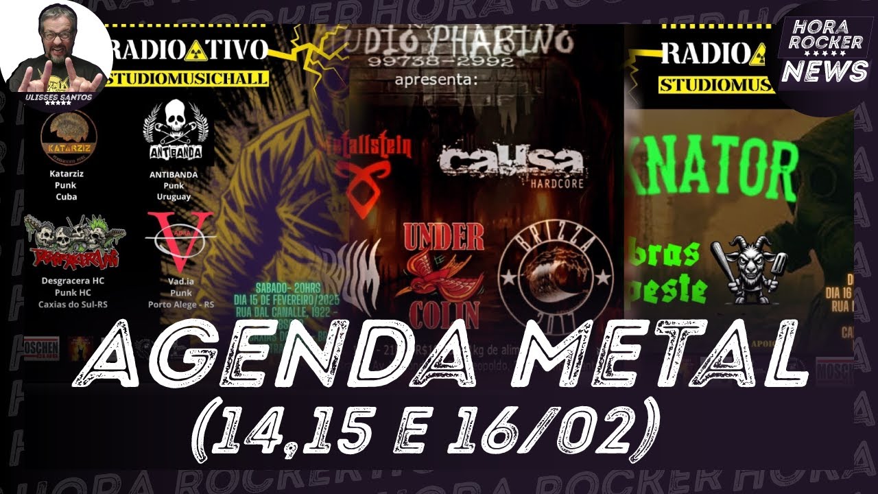 Hora Rocker News Ep.17: Agenda Metal (14,15 e 16/02) - YouTube