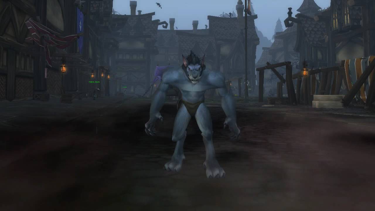 World of Warcraft: Cataclysm Beta - Worgen Two Forms Ability - YouTube