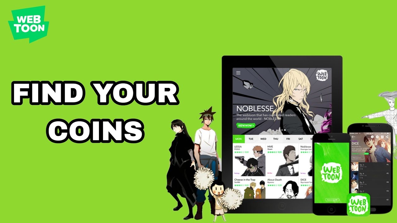 How To Find Your Coins On WebToon App - YouTube