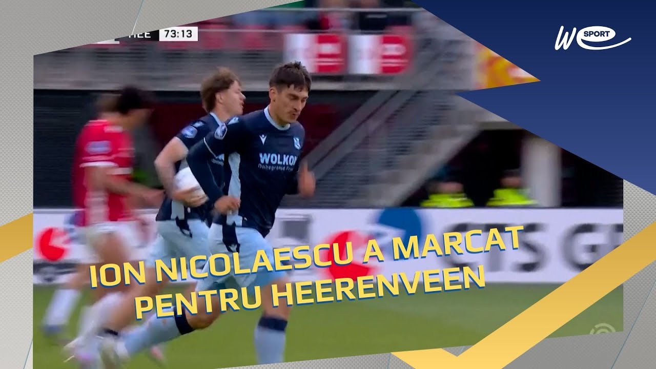 ION NICOLAESCU A MARCAT PENTRU HEERENVEEN - YouTube