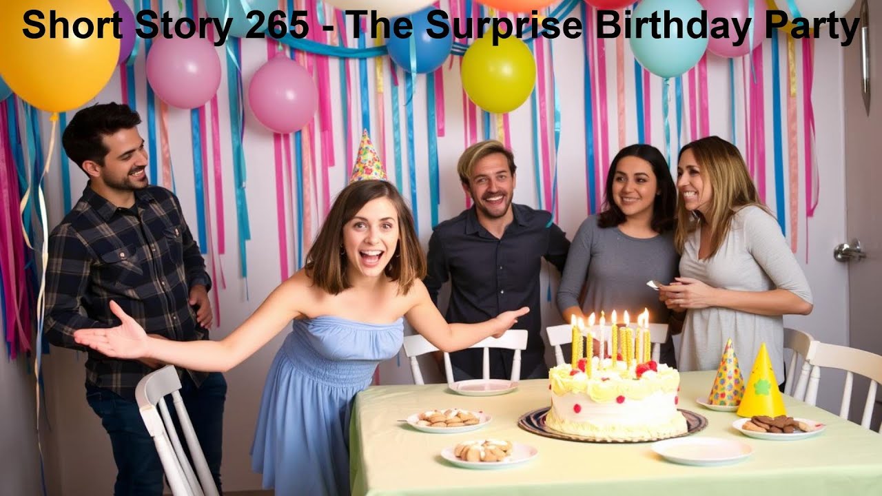 Short Story 265 - The Surprise Birthday Party - YouTube