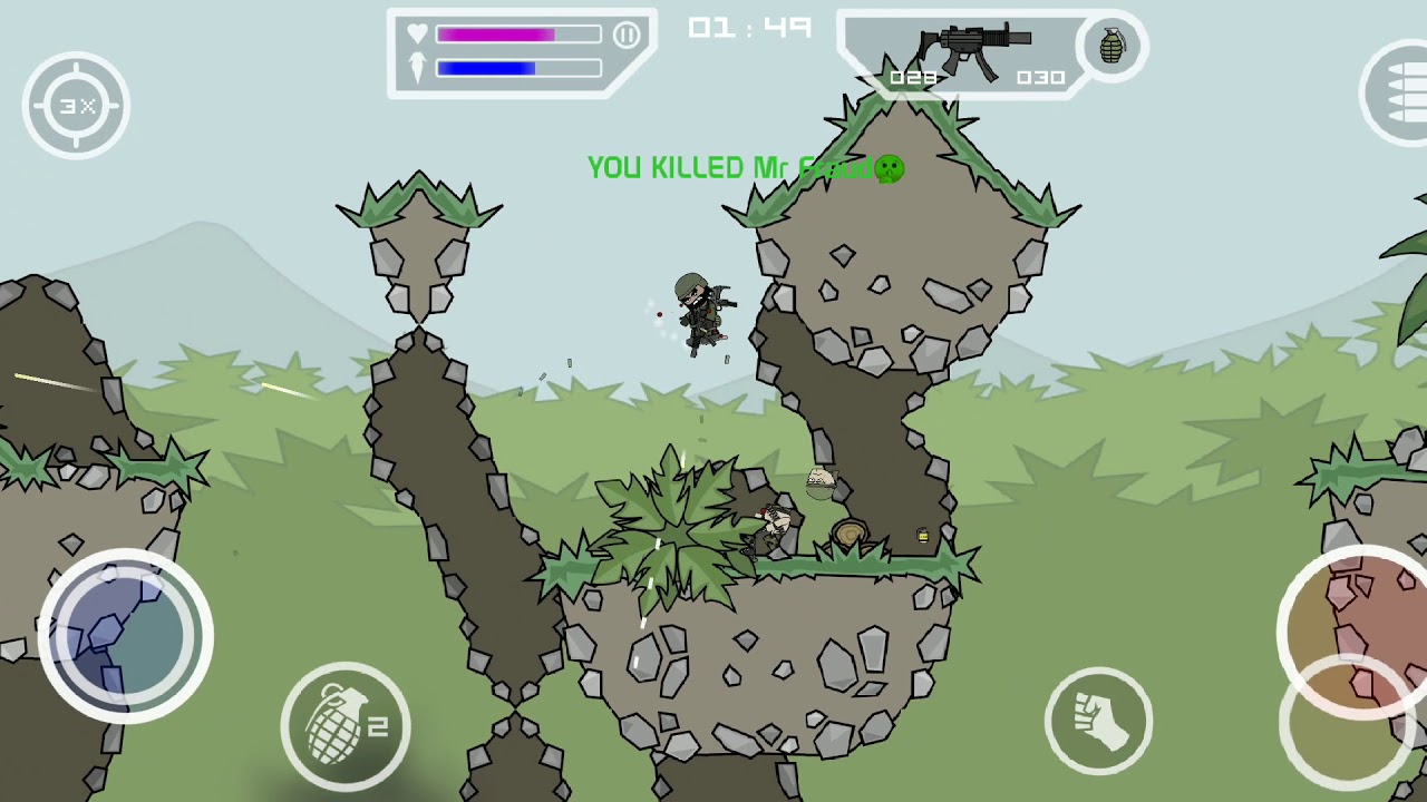 Mini Militia Doodle Army 2 game play - YouTube