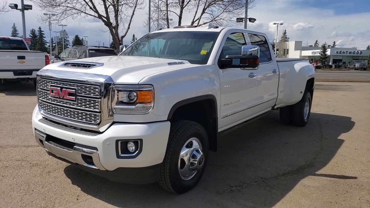2019 GMC Sierra 3500 Denali Dually Walkaround 00624A - YouTube