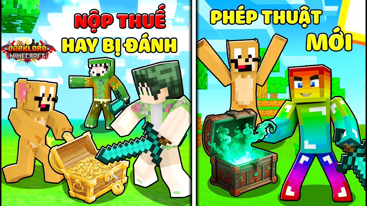 MINECRAFT DARK LORD TẬP 14 : TÔI BỊ ÉP PHẢI NỘP THUẾ ! VUA T GAMING CÓ ...