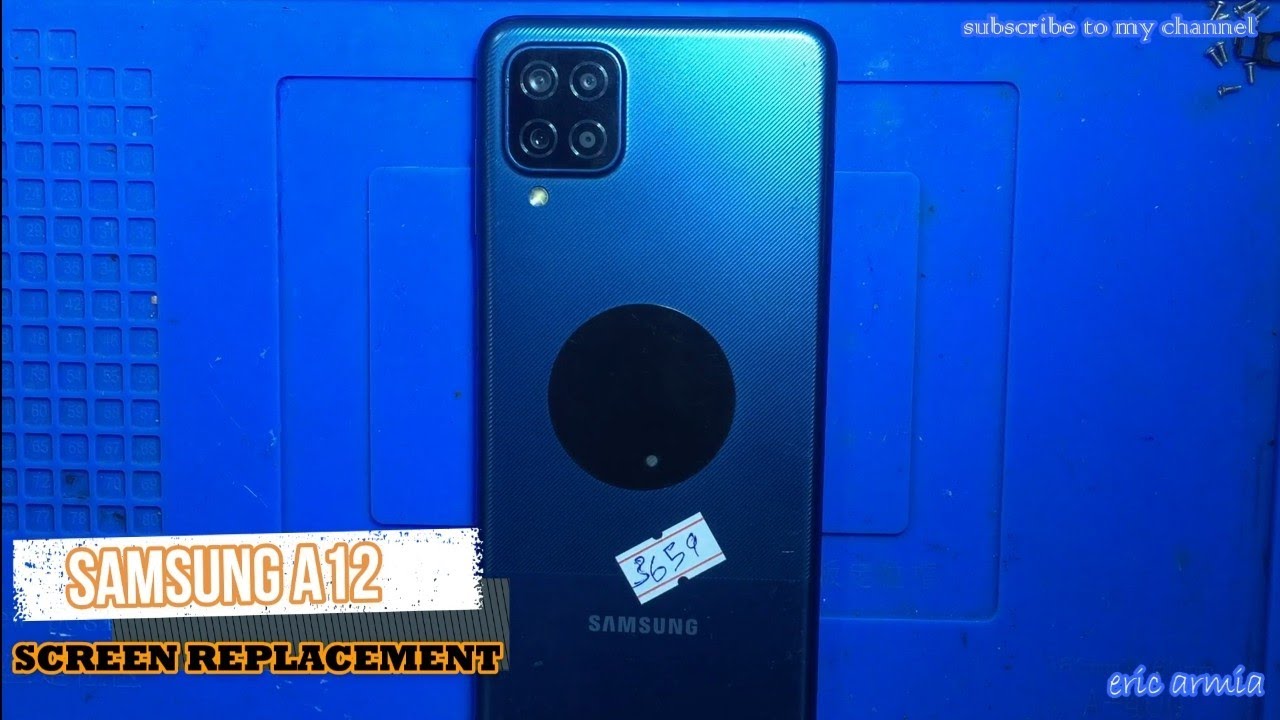 SAMSUNG A12 - (SM-125F) - LCD SCREEN REPLACEMENT - CHANGE DISPLAY - YouTube