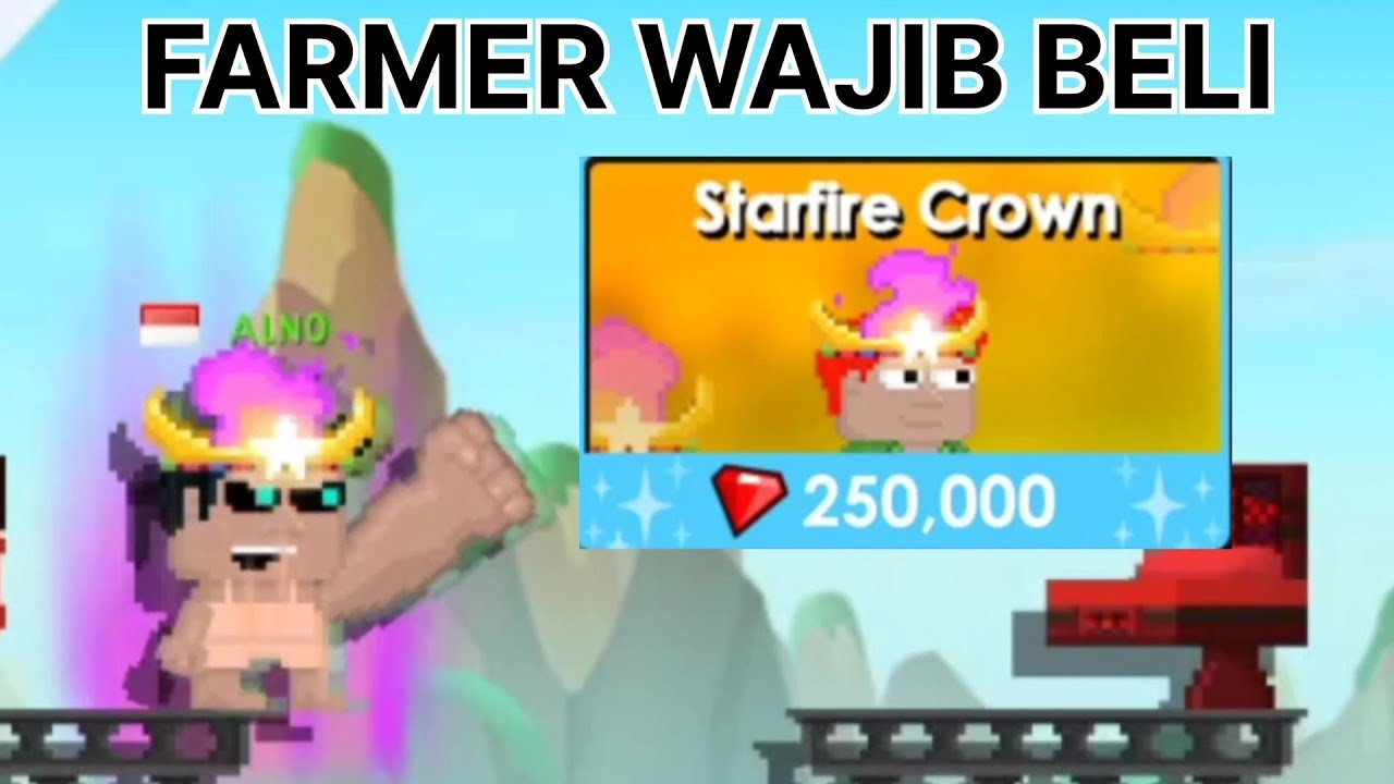 STARFIRE CROWN ! FOR FARMER | GROWTOPIA INDONESIA - YouTube