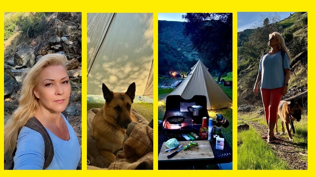 Tent camping with dog at the Merced River [camp, hike, fish - a longer ...