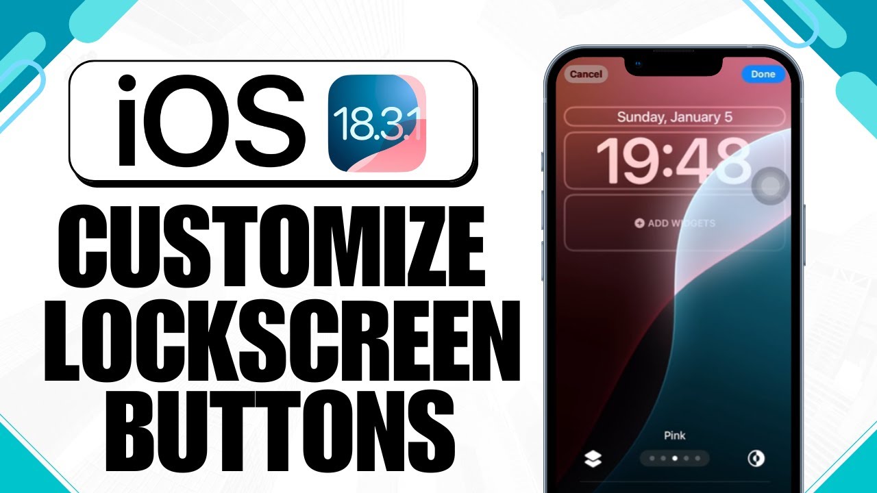 iOS 18: Customize Your iPhone Lock Screen Buttons! (2025) - YouTube