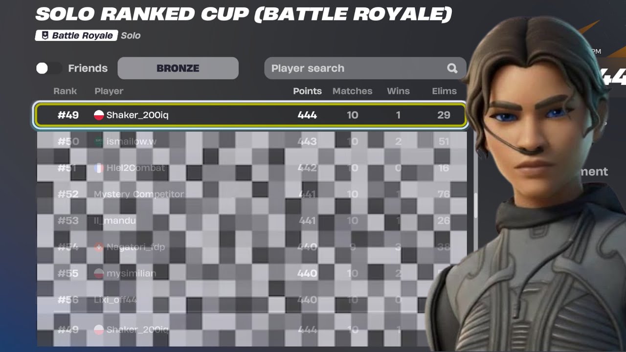 Solo Ranked Cup Battle Royale Fortnite - YouTube