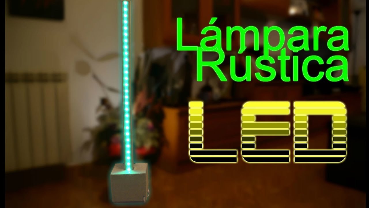 Lámpara Rústica LED LED Rustic Lamp - YouTube