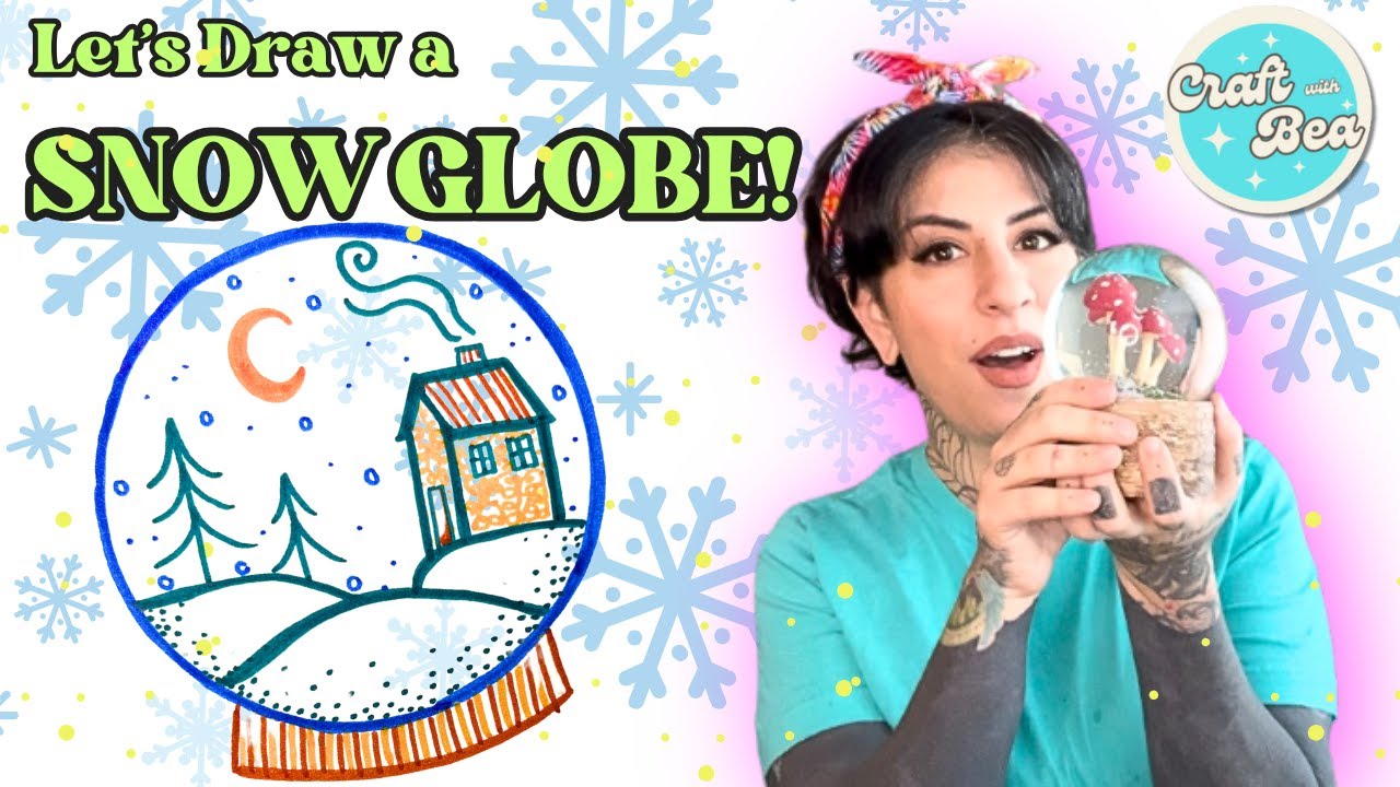 Let’s Draw a SNOW GLOBE! - YouTube