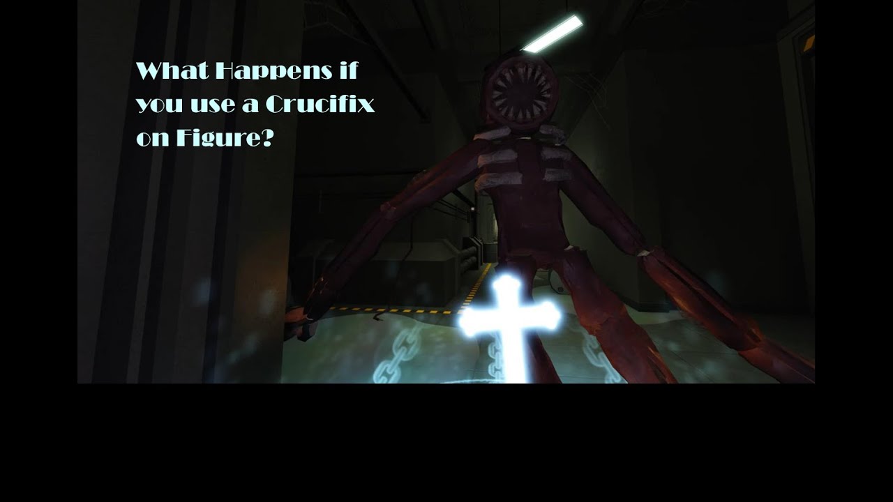 What happens when you use a crucifix on Figure? (Doors) - YouTube