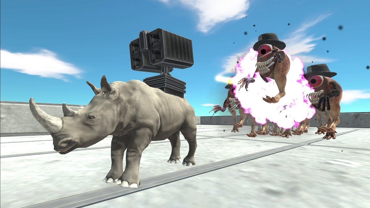 Survival race. Rocket launcher installation! | Animal Revolt Battle ...