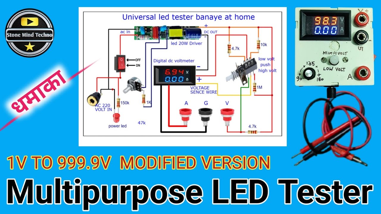 Universal led tester made yourself at Home||I Made a diy Universal led ...