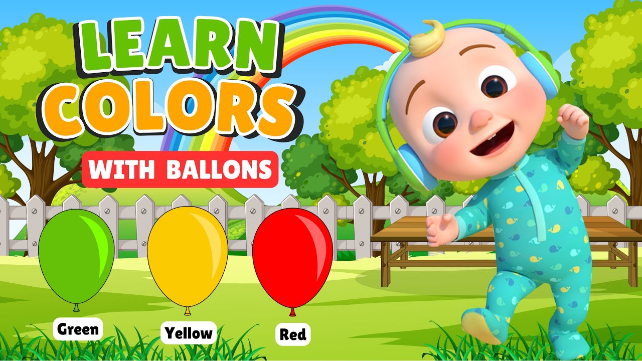 Learn Colors with Balloons 🎈 | Fun & Educational Colors Video for Kids ...