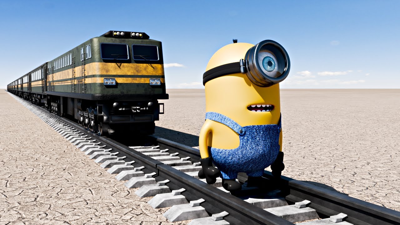 1000 Minions Try To Stop The Fastest Train😮 - YouTube
