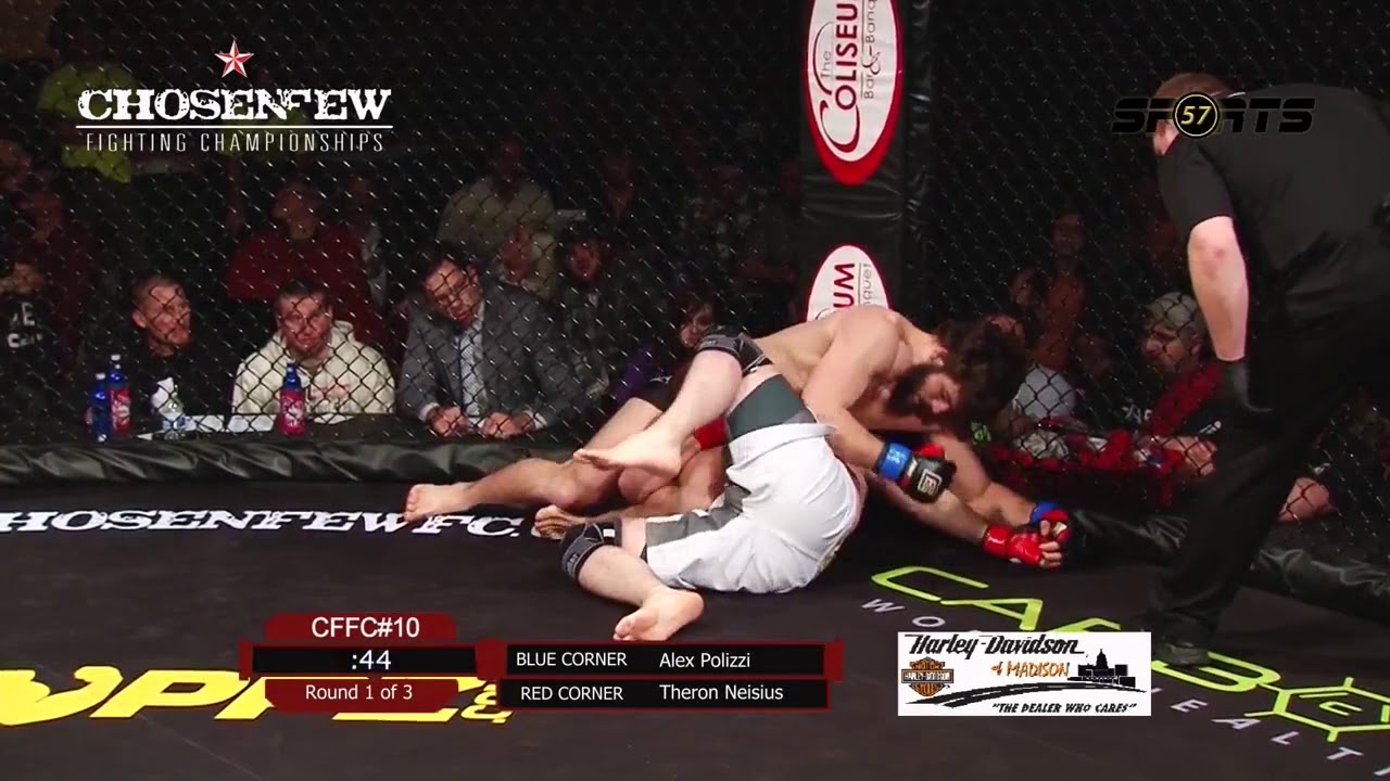 Chosen Few Fighting Championship Alex Polizzi vs Theron Neisius - YouTube