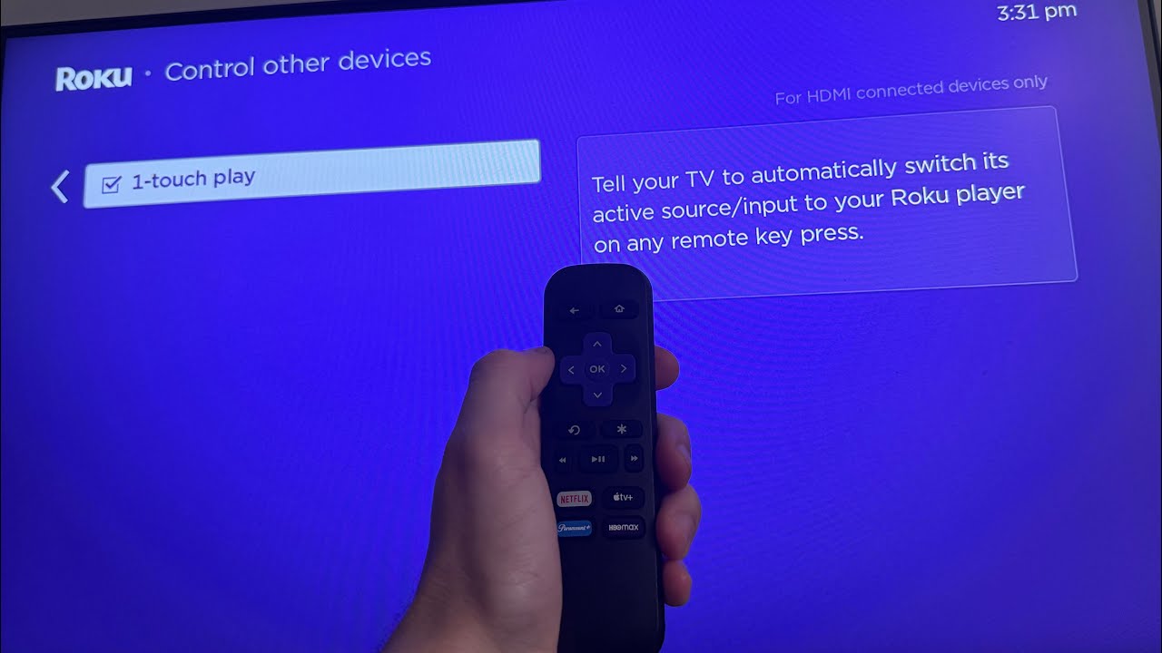 Roku: How to Turn On/Off 1-Touch Play Tutorial! (For Beginners) - YouTube