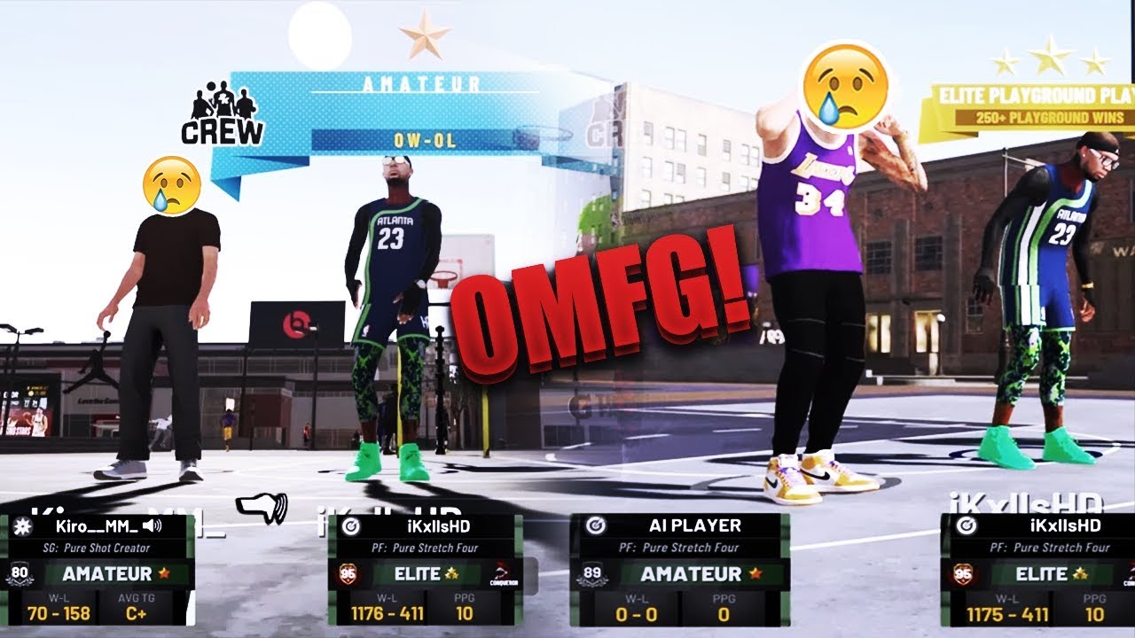 NBA 2K19 DEMIGOD PURE STRETCH HELPS AMATEUR 1'S CATCH SOME DIBS IN PARK ...