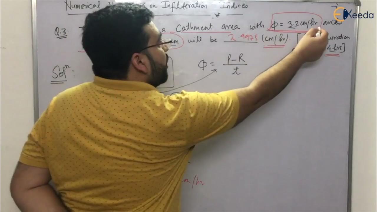 Numerical Number 3 on Infilteration Indices | Infiltration | Hydrology ...