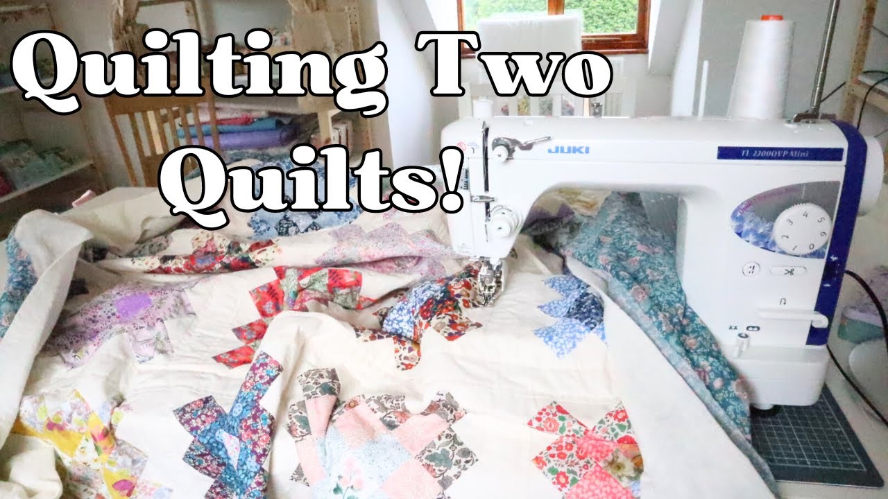 Table Basting Two Quilts and Comparing Two Types of Wadding/Batting ...