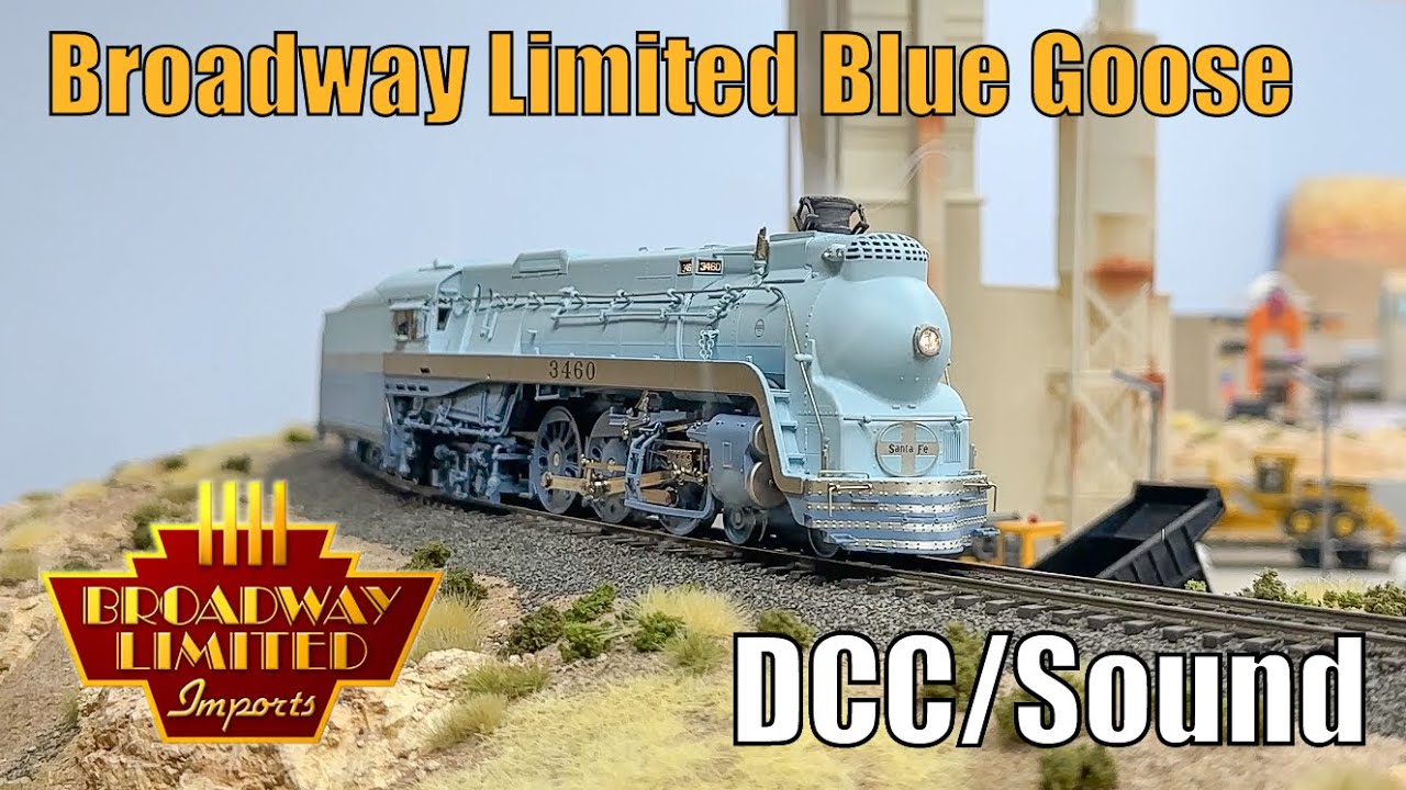 Broadway Limited HO Scale 4-6-4 Santa Fe Blue Goose Paragon 4 DCC Sound ...