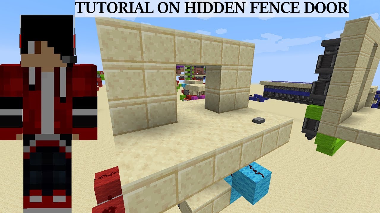 Minecraft Redstone Tutorial: Hidden Fence Gate - YouTube
