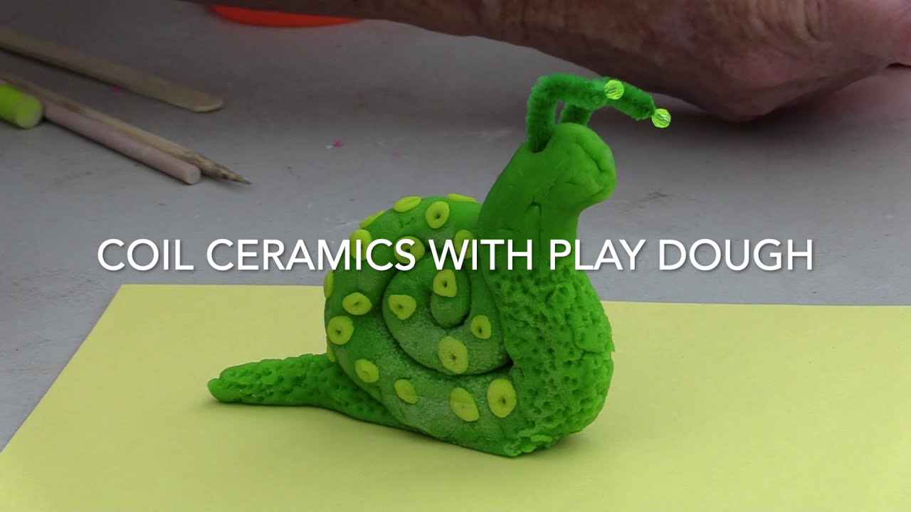 Marsha Judd: Cermaics Lesson 4 Play Dough Coil Sculpture Snails - YouTube